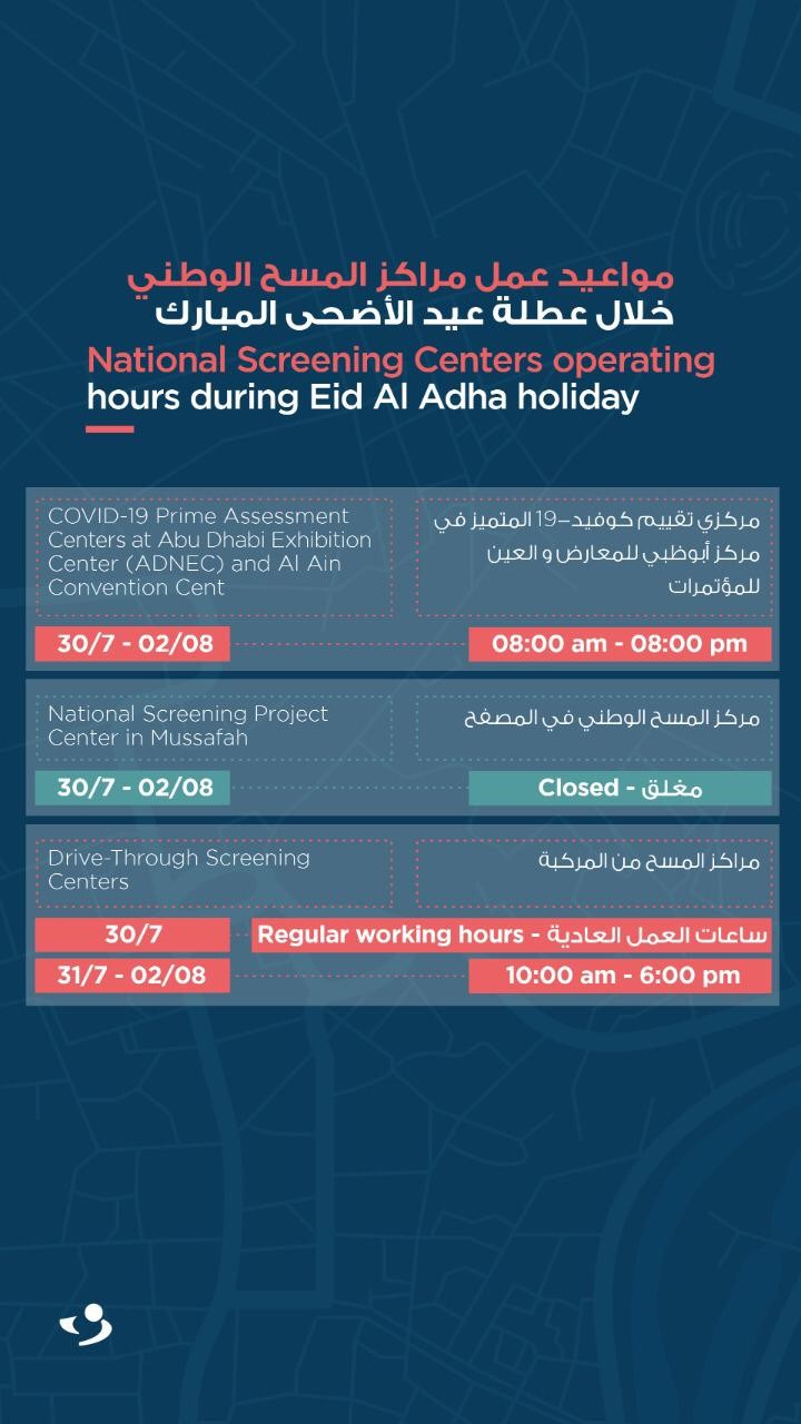 SEHA operating hours during Eid Al Adha holidays announced – UAE BARQ