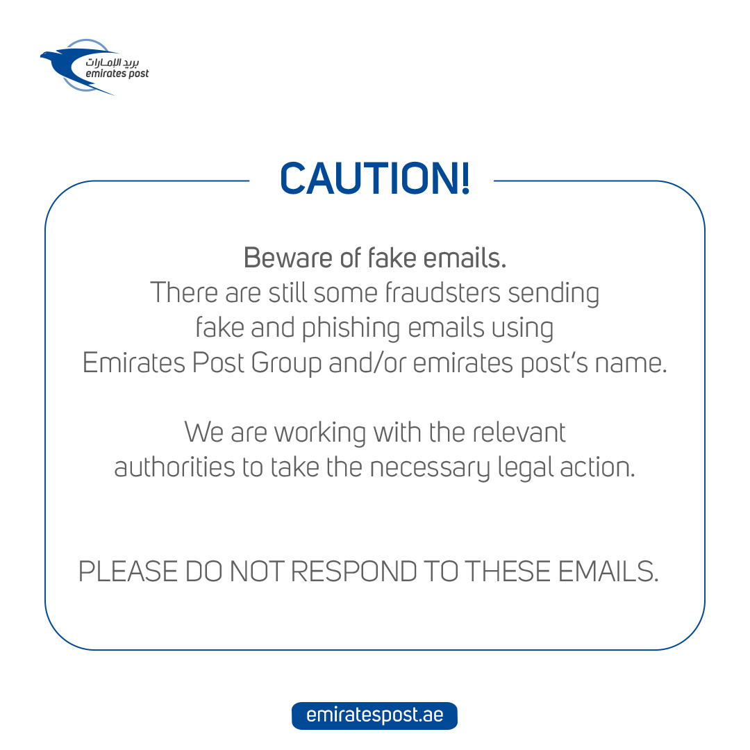 Emirates Post warns of fake emails using its name – UAE BARQ