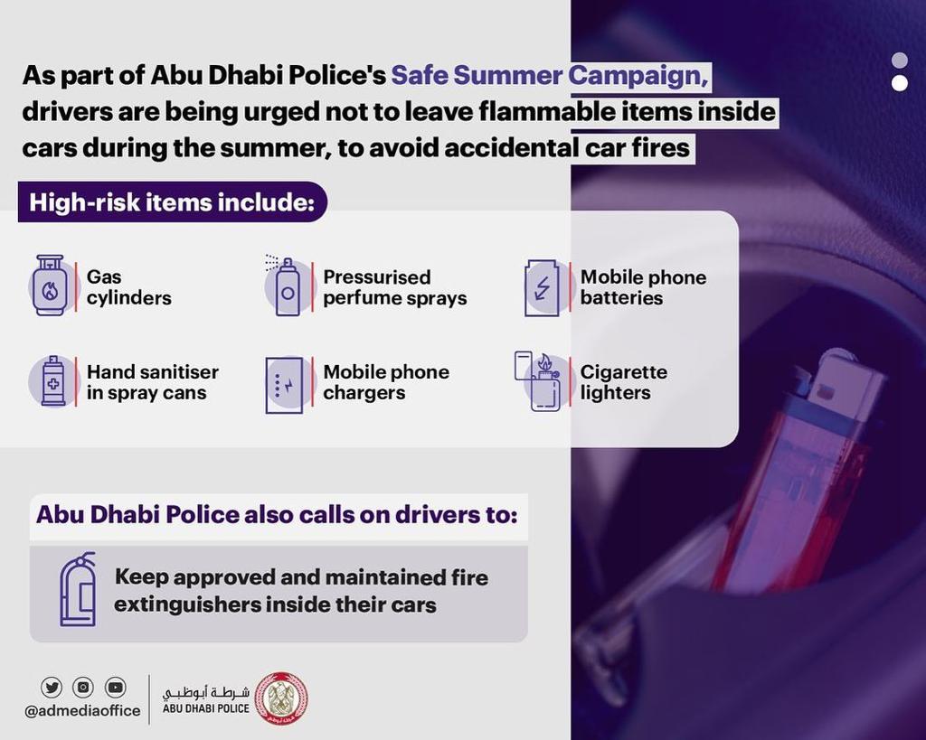 Don’t leave these items inside your car! – UAE BARQ