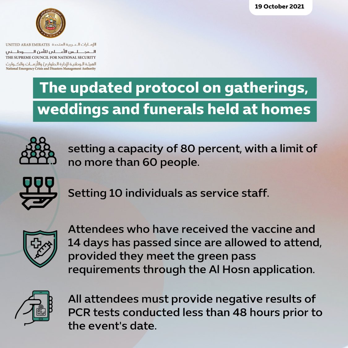 UAE announces updated protocols for organizing weddings, funerals, and ...