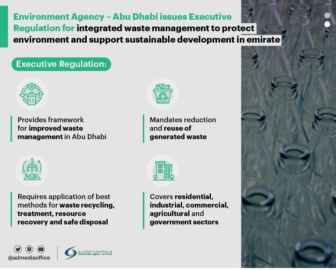 The Environment Agency – Abu Dhabi Issues the Executive Regulation for ...